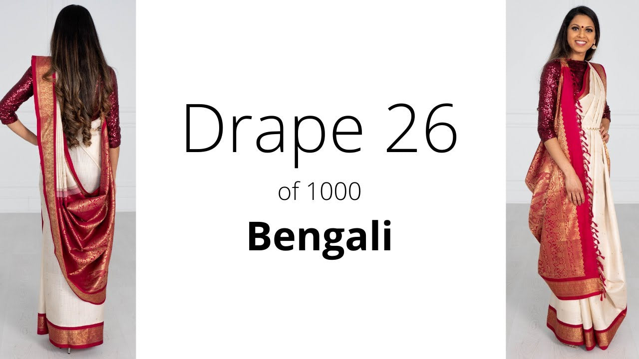 How to Drape A Saree | The Bengali Drape– TiaBhuva.com