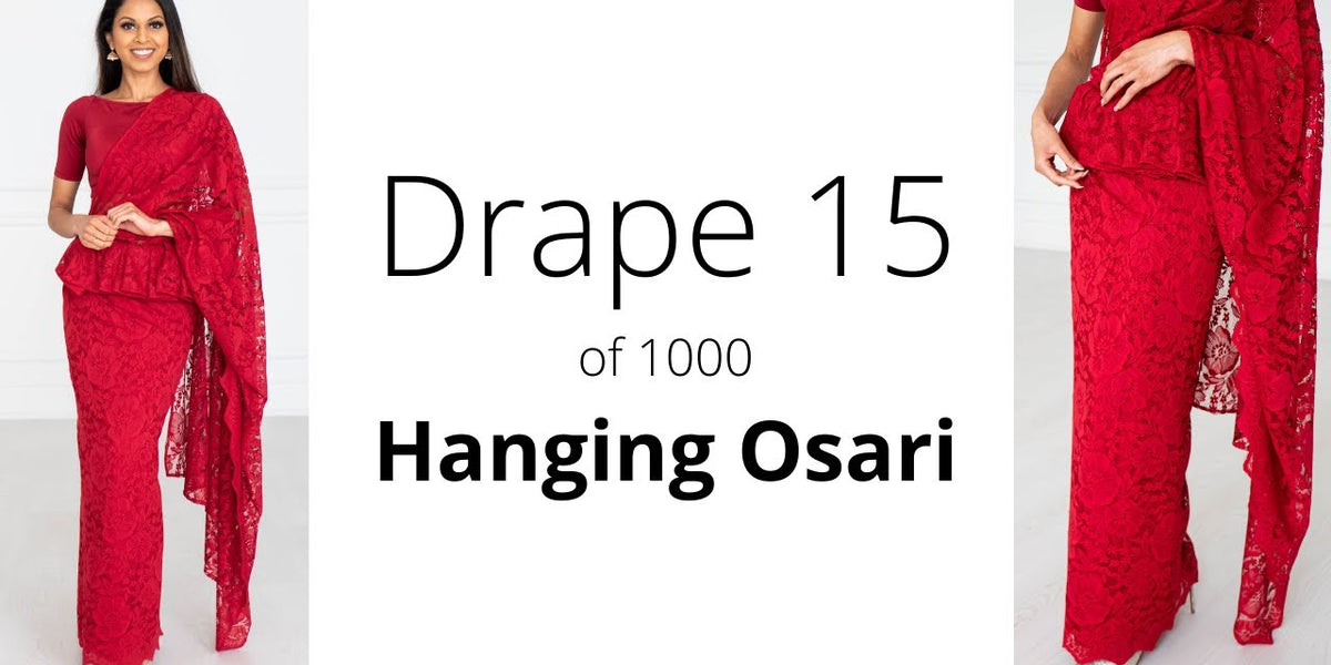 2025 Guide: How To Drape A Saree | The Hanging Osari Drape– TiaBhuva.com